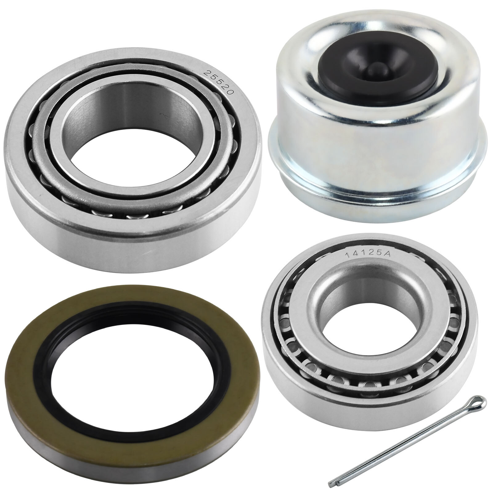 2pack For 6000 to 7000 lb Trailer Hub Wheel Bearing Kits Seal 25580 / ...