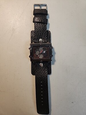JF Watch Alarm Chronograph 1/100 Second Black Bold Large | eBay