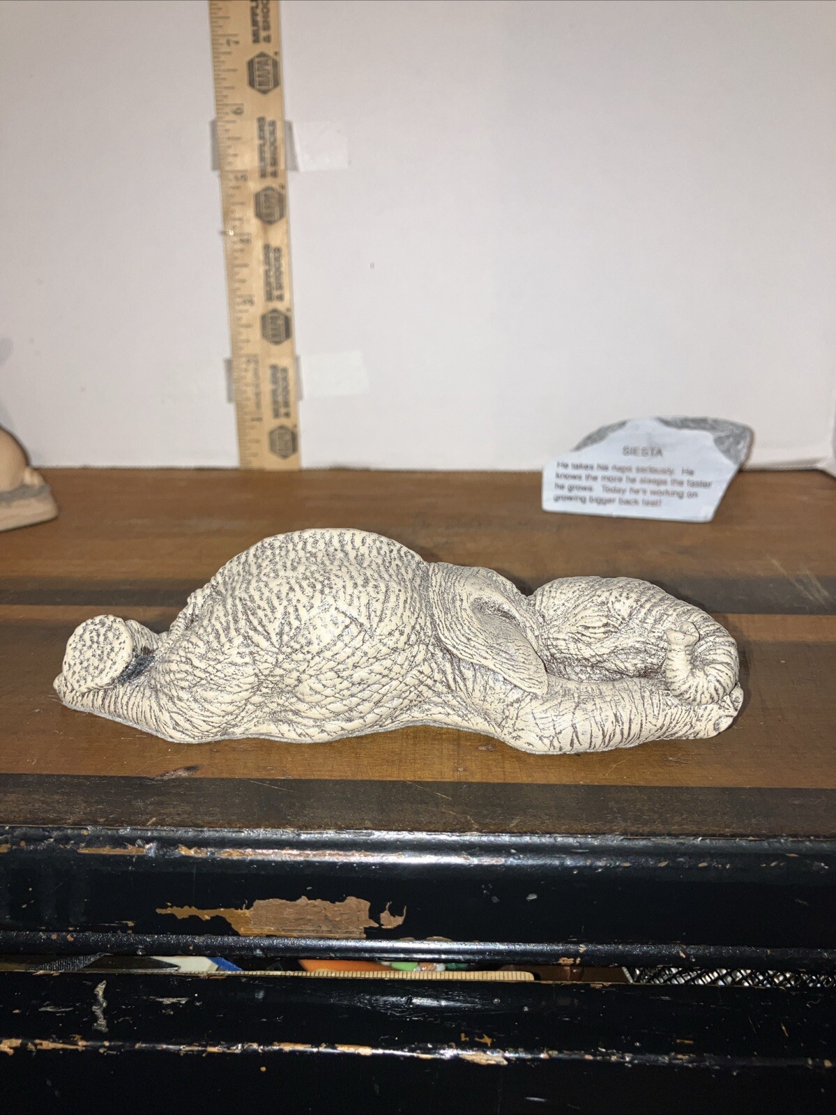 The Herd Baby Elephant Siesta Martha Carey Sculpture With Sign Mint | eBay