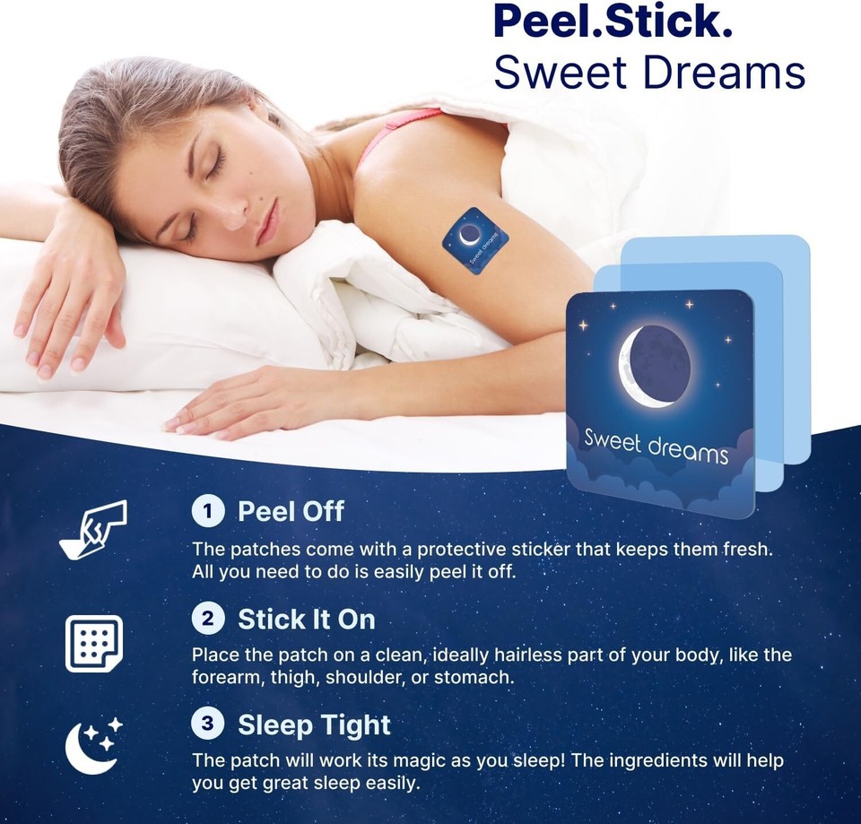 Original Sleep Patches for Adults Extra Strength | Easy-To-Apply Sleep ...