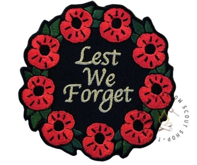 Remembrance Day Wreath Sunday Armistice Badge / Patch Scouts Girl ...