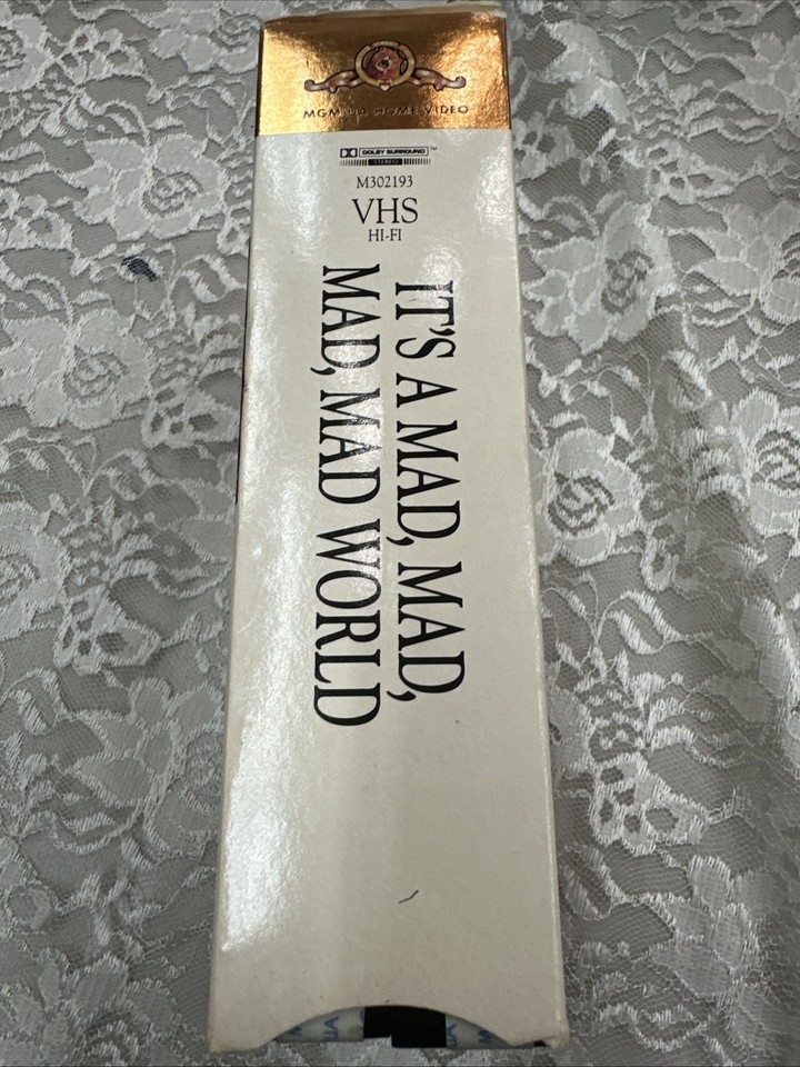 It's A Mad, Mad, Mad, Mad World VHS, 2-Tape Set, Widescreen, 1991 MGM ...