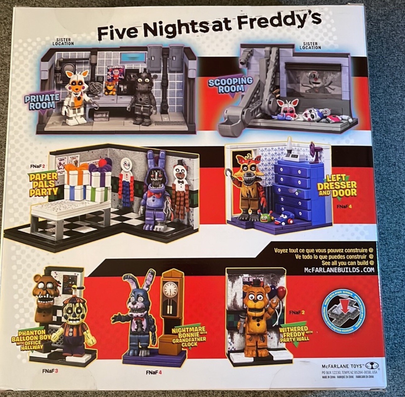 Mcfarlane FNAF Sister Location Control Module Construction Set #12827 ...