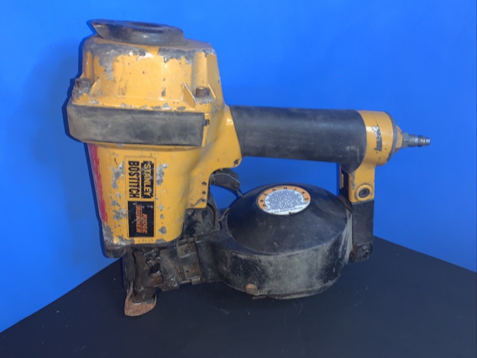 USED WORKING STANLEY BOSTITCH RIDGE RUNNER COIL NAILER ROOFING NAIL GUN ...