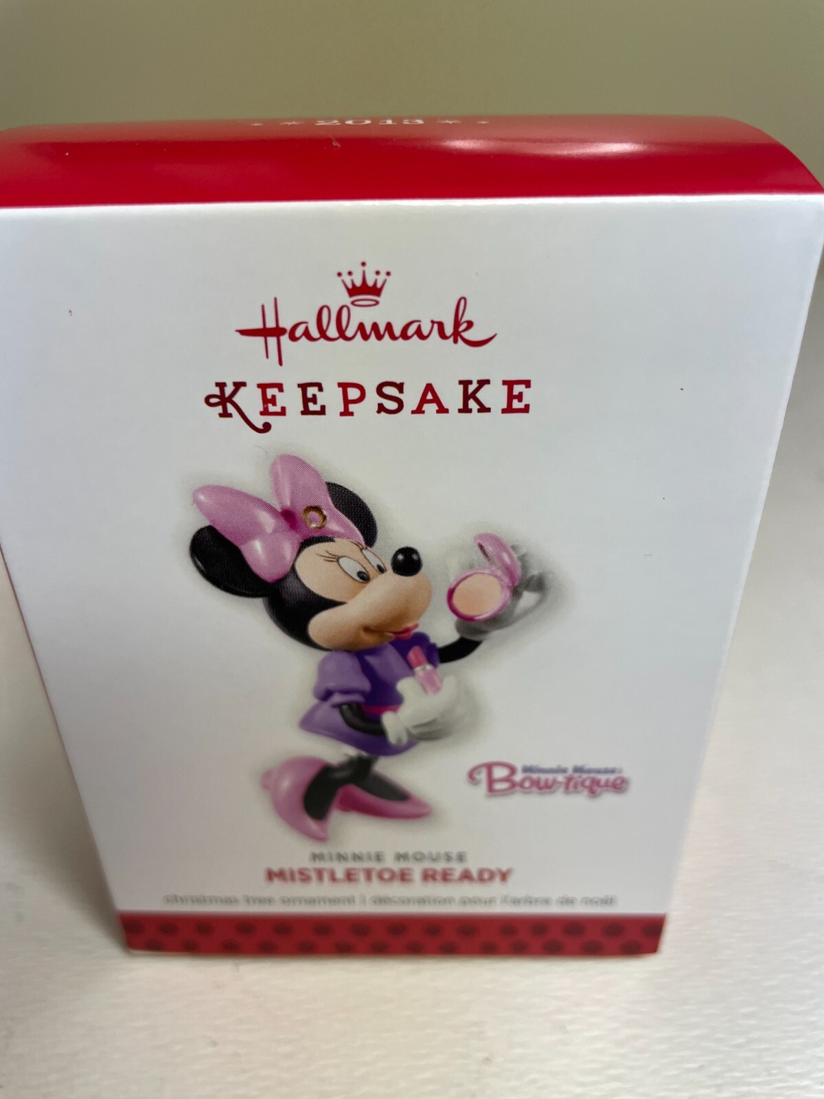 Mistletoe Ready Minnie Mouse 2013 Hallmark Christmas Tree Ornament NIB ...