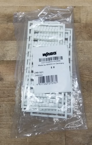 5pcs New 248-501 WAGO Mini WSB Marking Plate Wiring Terminal 500 Total ...