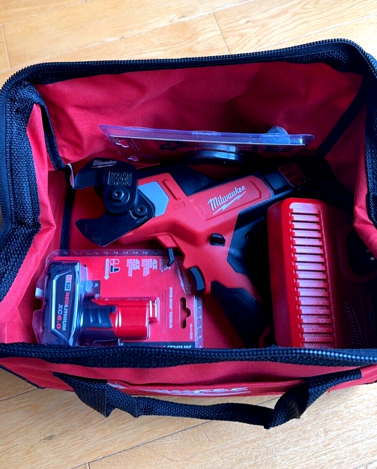 NEW Milwaukee 2472-20 M12 Cordless 600 MCM Cable Cutter Bundle Kit ...