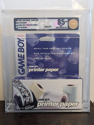Game Boy Camera Printer Paper Nintendo VGA U85+ New Sealed CGC WATA ...