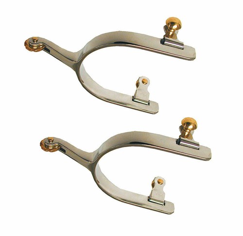 Western Camp Draft Roping Spur 5/8" With 3/4" Rowels Stainless Steel ...