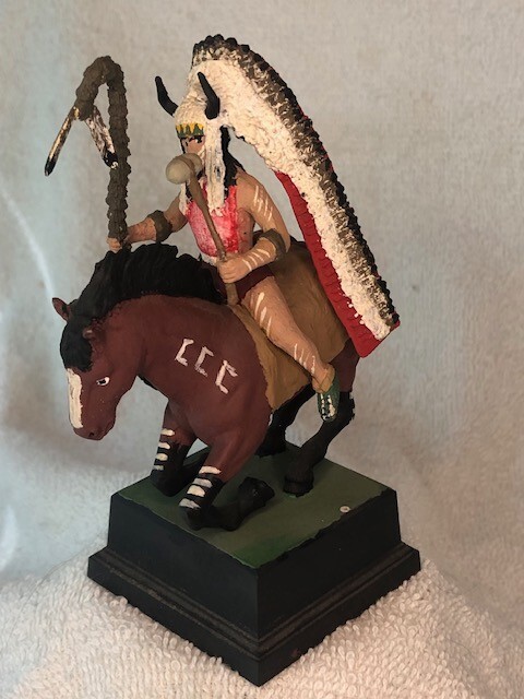 American Indian Native American Mounted on Horse, 54mm | eBay