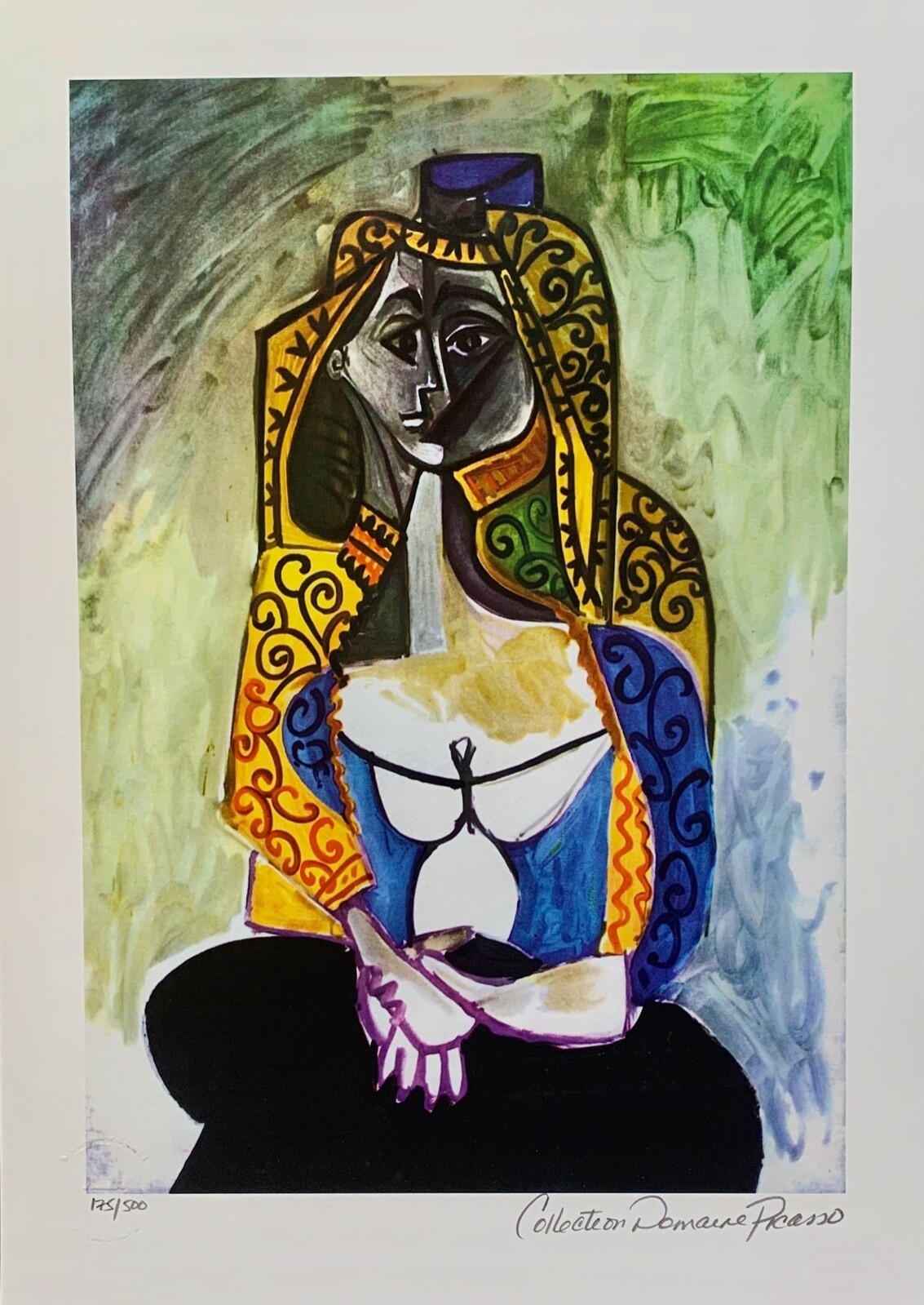 Pablo Picasso TURKISH SHAWL Estate Signed & Numbered Giclee Art 15" x ...