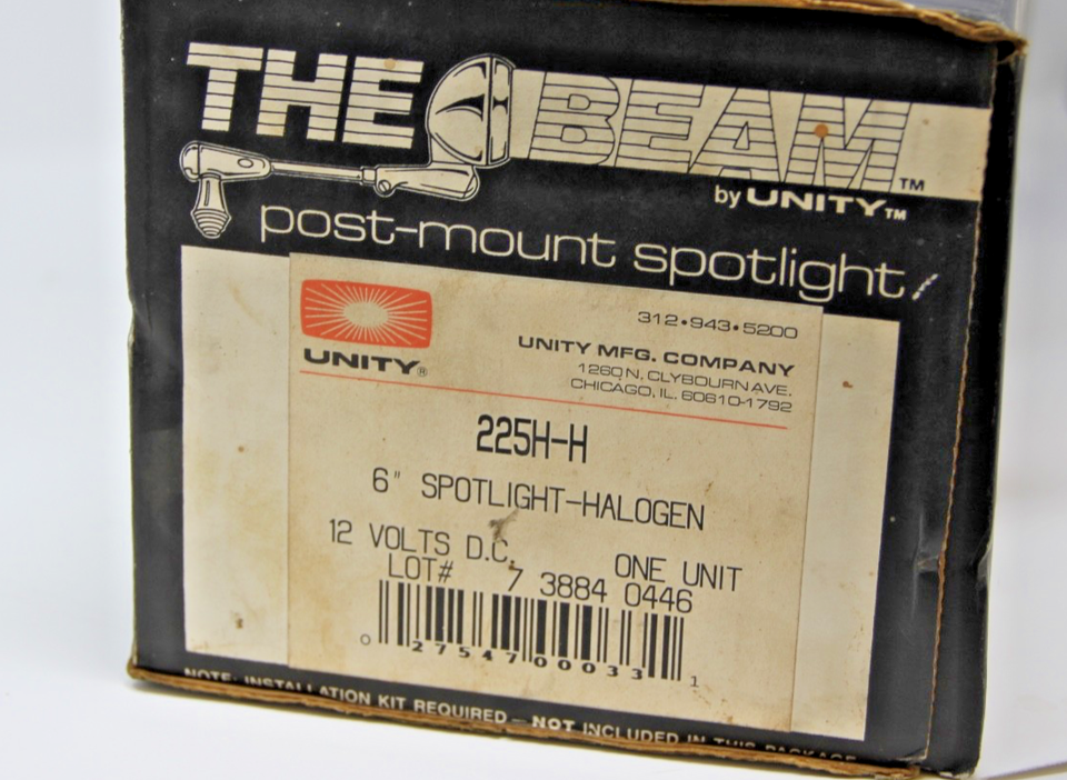 Vintage New In Box Unity Model S6 225H-H 6" Dia. 12v Police Car ...