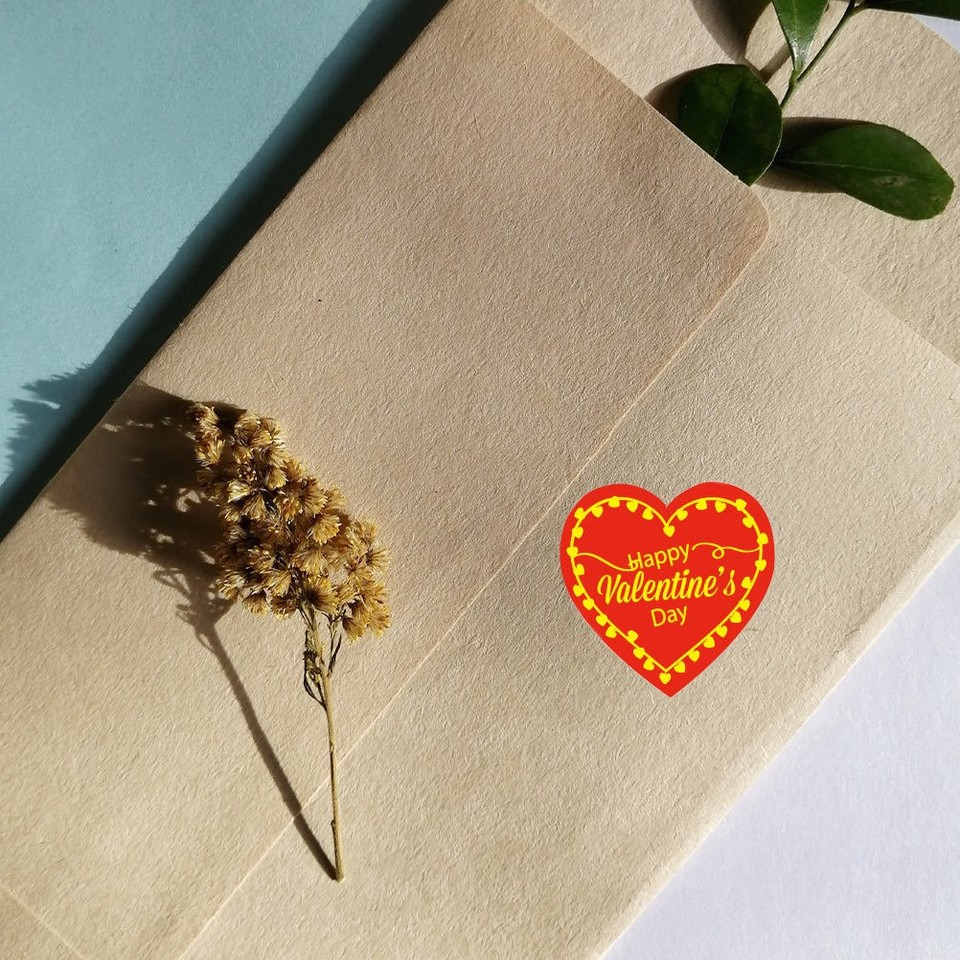 1 rotolo a forma di cuore a forma di autoadesivo adesivi per l ...