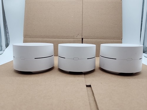 GOOGLE NEST WiFi NLS-1304-25 Mesh Router System LOT of 3 NLS1304 *NO ...