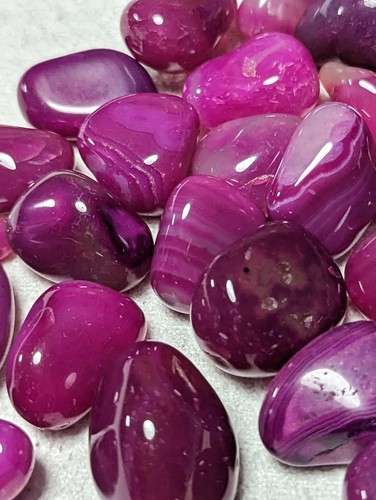 Lot Of Polished Pink Purple Stones 30x Pieces | eBay