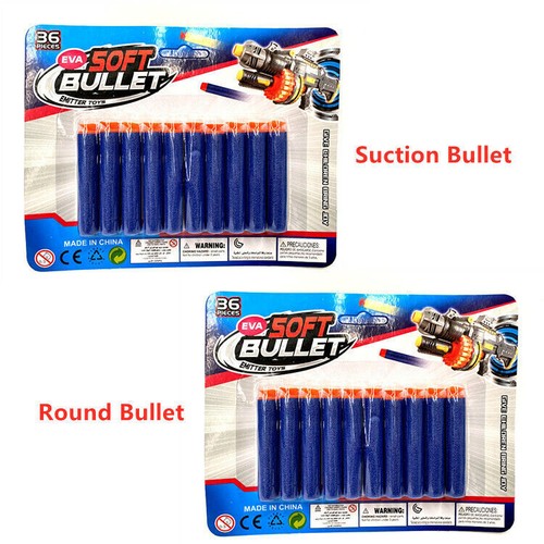 10pcs Suction Round Soft Bullets For N-Strike Elite Toy Gun Refill ...