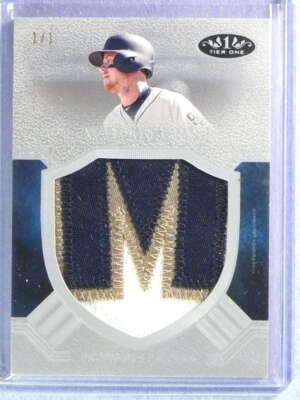 2018 Topps Tier One Prodigious Patches Wil Myers Patch Jersey #1/1 # ...