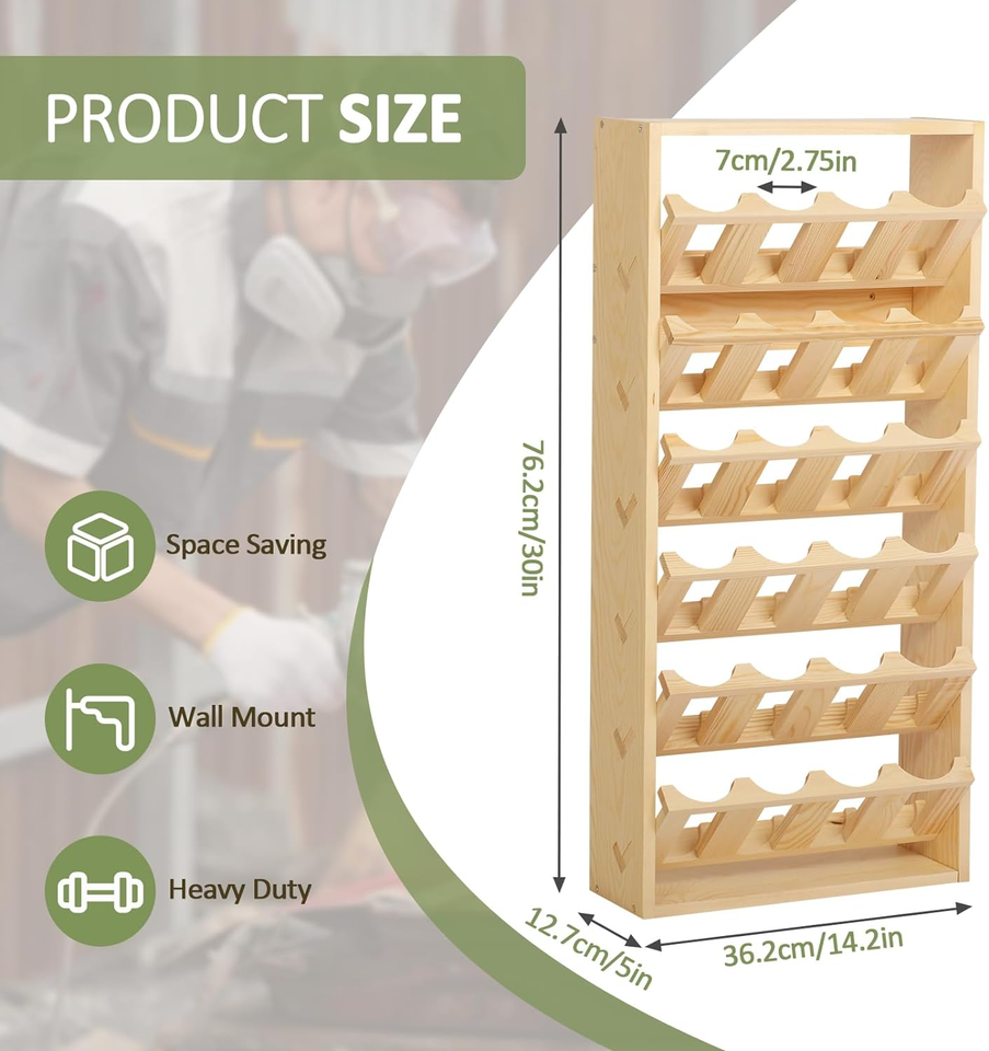 6 Tier 24 Can Spray Paint or Lube Can Wall Mount Storage Holder Rack ...