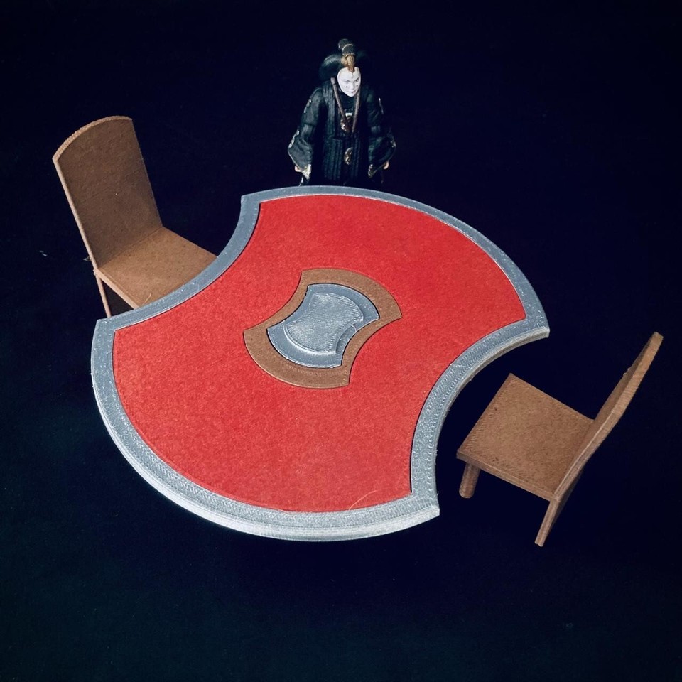 Dining Table and Chairs - Planet Naboo for 3.75in (1:18) Figure | eBay