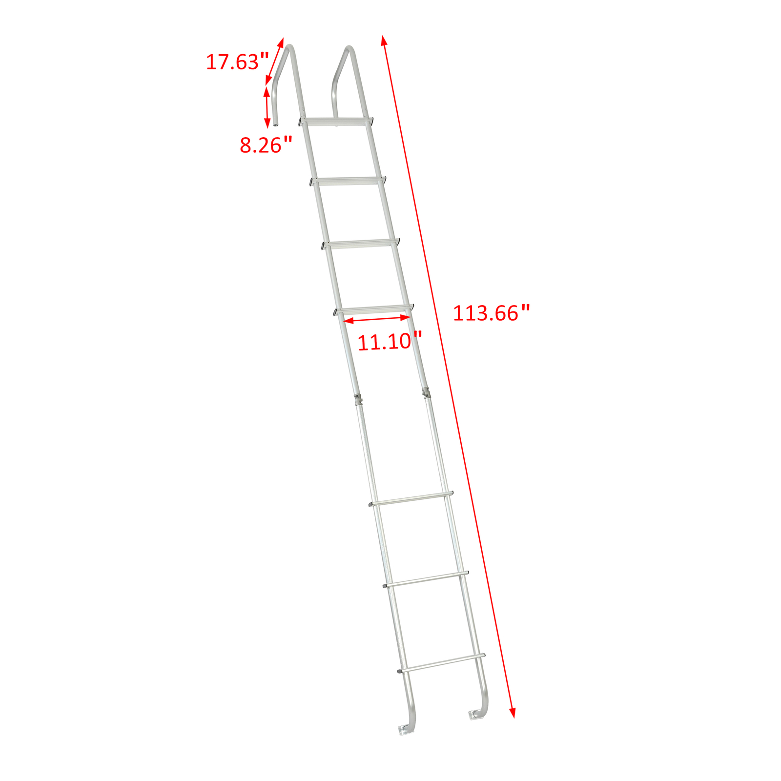 Universal Exterior RV Ladder Silver Aluminium Replace For 139.21 LA-401 ...