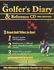 THE GOLFER'S DIARY & REFERENCE CD Pro Edition (1999, Golf, PC Computer ...