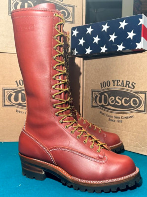 Wesco Men's Size 11 D Highliner Tall Logger US Made 17" New Boots ...