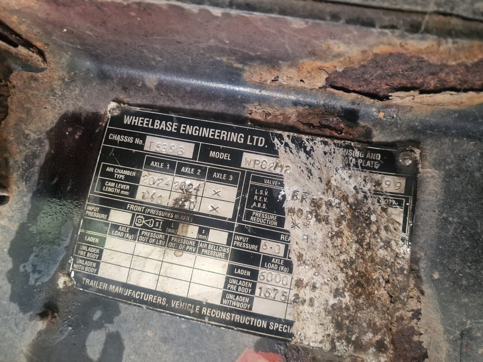 Wheelbase tandem axle twin wheel drawbar trailer on air with sliding ...