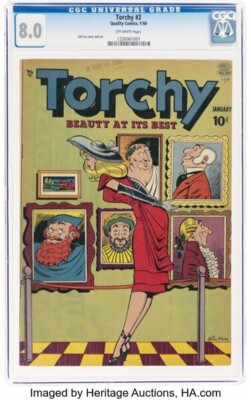 TORCHY #2 CGC 8.0 --1950 COMIC good girl art. BEAUTY AT ITS BEST | eBay