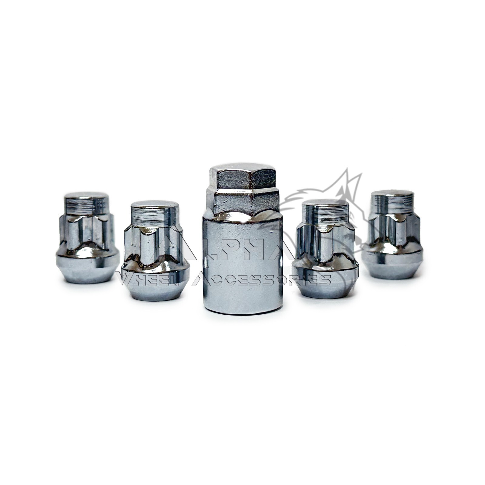 4 Chrome 7/16-20 Wheel Locks For Chevy Corvette Camaro Chevelle SS ...