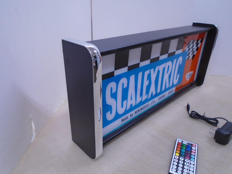 Scalextric Slot cars LED Display lighted sign | eBay