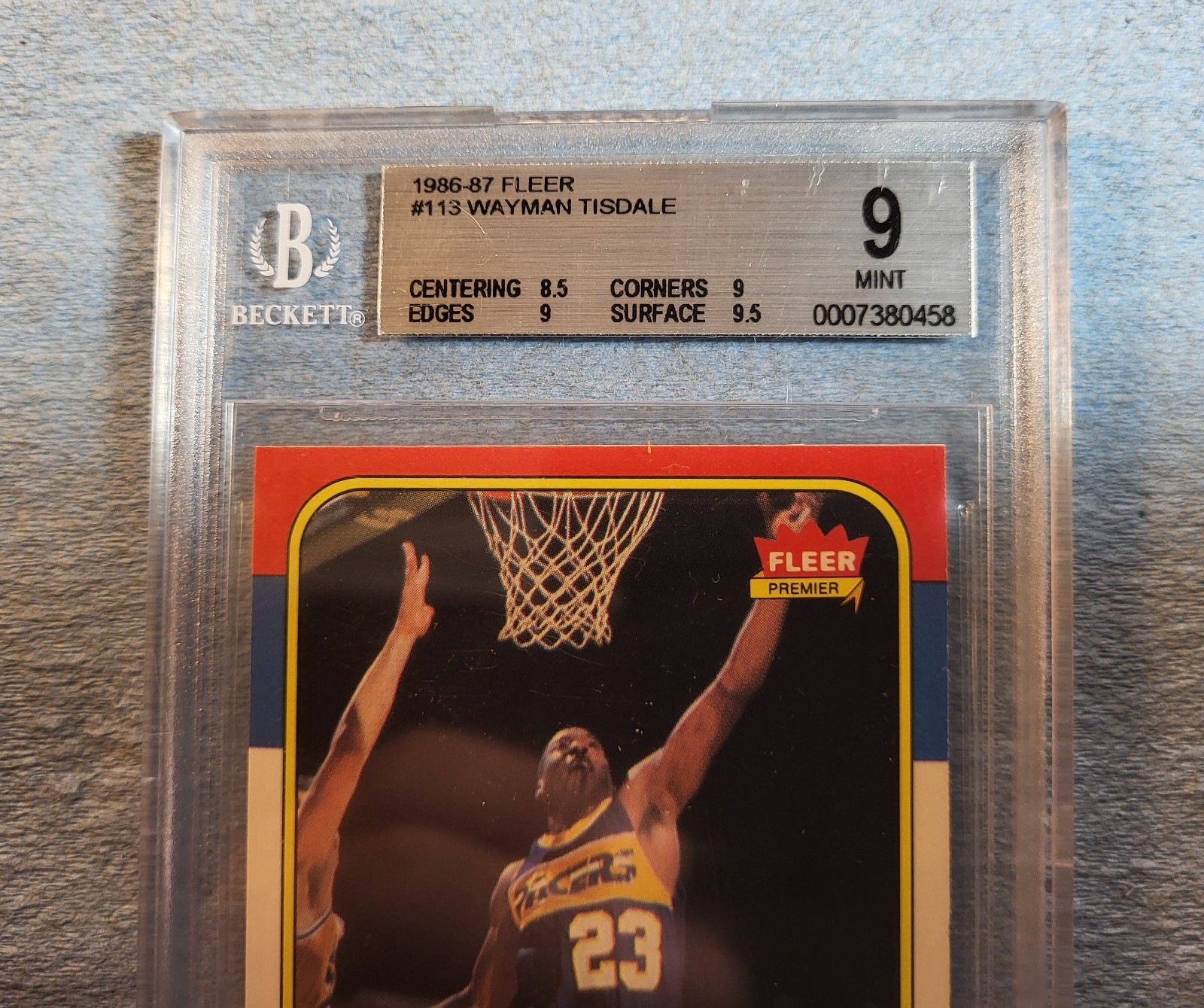 1986-87 Fleer Basketball #113 Wayman Tisdale INDIANA PACERS BECKETT ...