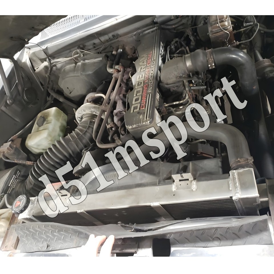 3 Rows Aluminum Radiator For 91 92 93 Dodge D250 D350 W250 W350 5.9L ...