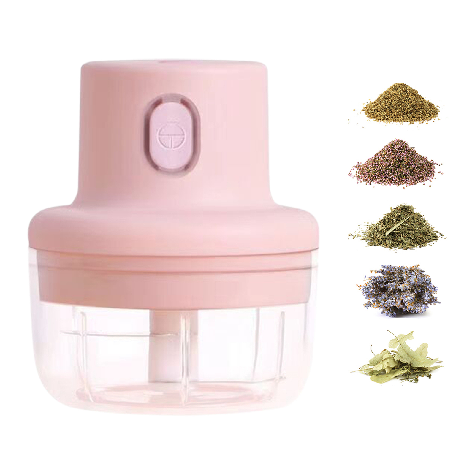 Electric USB Charge Spice Grinding Tool Dry Herb Grinders With Clear ...