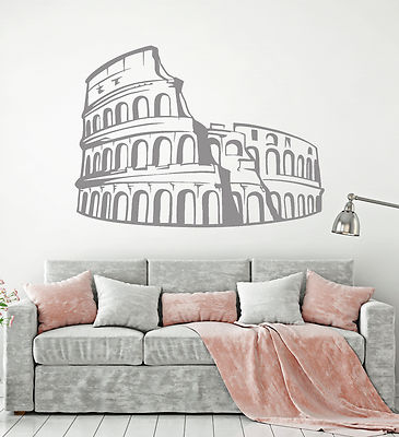 Vinyl Wall Decal Coliseum Ancient Rome Italy Travel Amphitheatre ...