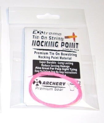 FLO PINK TIE ON BOWSTRING NOCKING NOCK POINT Archery Great For ...