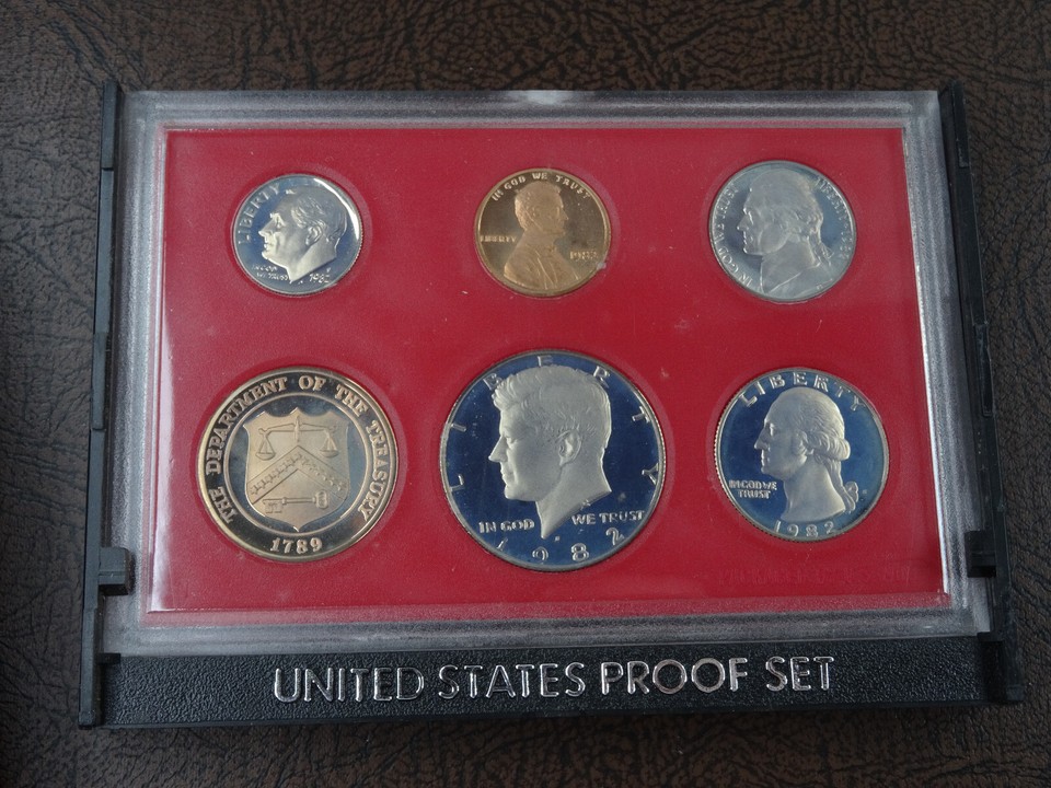 1982-S US Mint Proof Set 5 Coin Set OGP Original Government Packaging | eBay