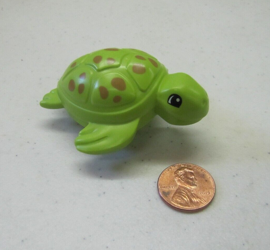 Lego Duplo Green Sea Turtle Tortoise Animal Lime Color Body W/ Shell ...