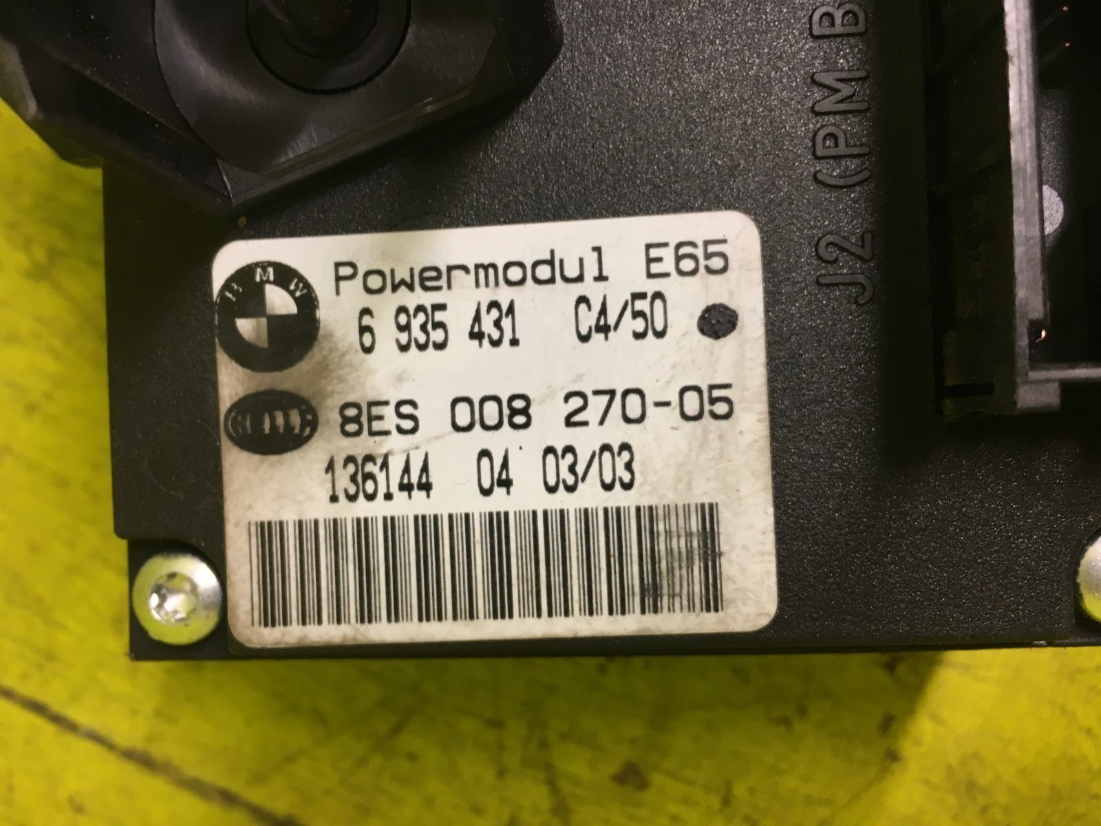 POWER CONTROL MODULE ECU 2003 BMW 2001 - 2009 760 Li Petrol v12 C4310 ...