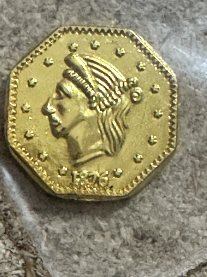 California Gold Token Octagonal 1/4 Dollar 1876 as pictured | eBay