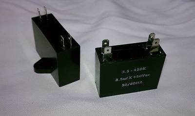 Mini Split Capacitor (1) - 3.5 mfd 3.5 uf - 450V - 4 Terminal - 50/60HZ ...
