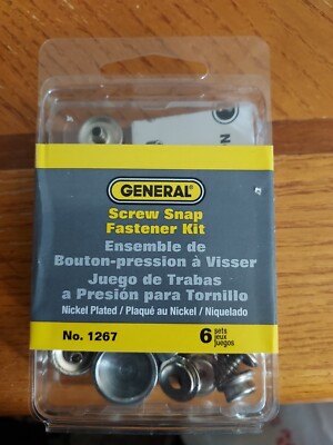General Tools 1267 Screw Snap Fastener Kit with 6 Fasteners | eBay