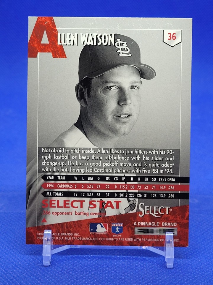 1995 Select #36 Allen Watson | eBay