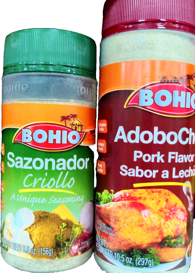 4 Seasoning Adobo Chon Pork Sazon Bohio Spice Bouillon Puerto Rico ...