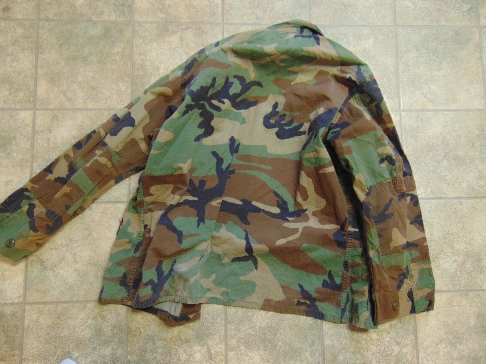 USGI ISSUE MILITARY BDU TOP JACKET OLD STYLE BATTLE DRESS UNIFORM EXTRA ...
