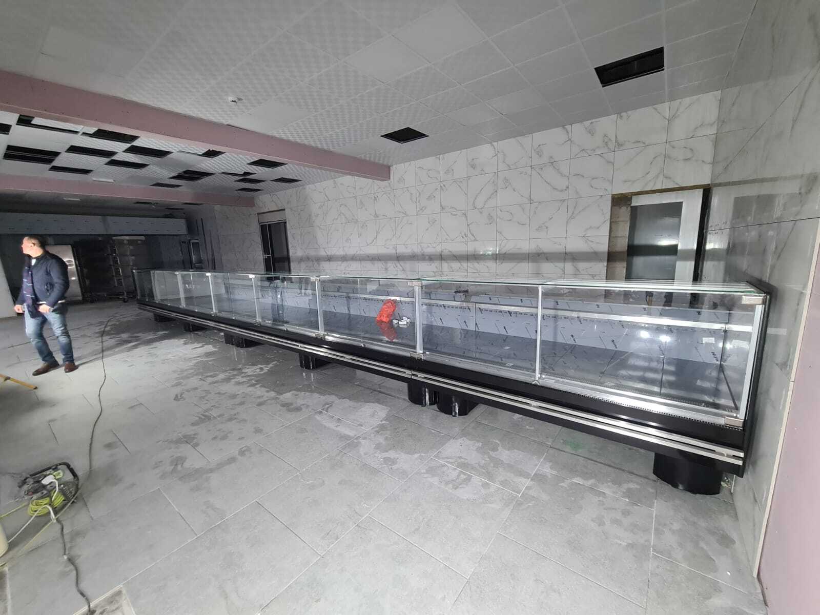 SERVE OVER COUNTER SQUARE REMOTE VERSION MEAT BUTCHER DISPLAY 3 SIZES ...