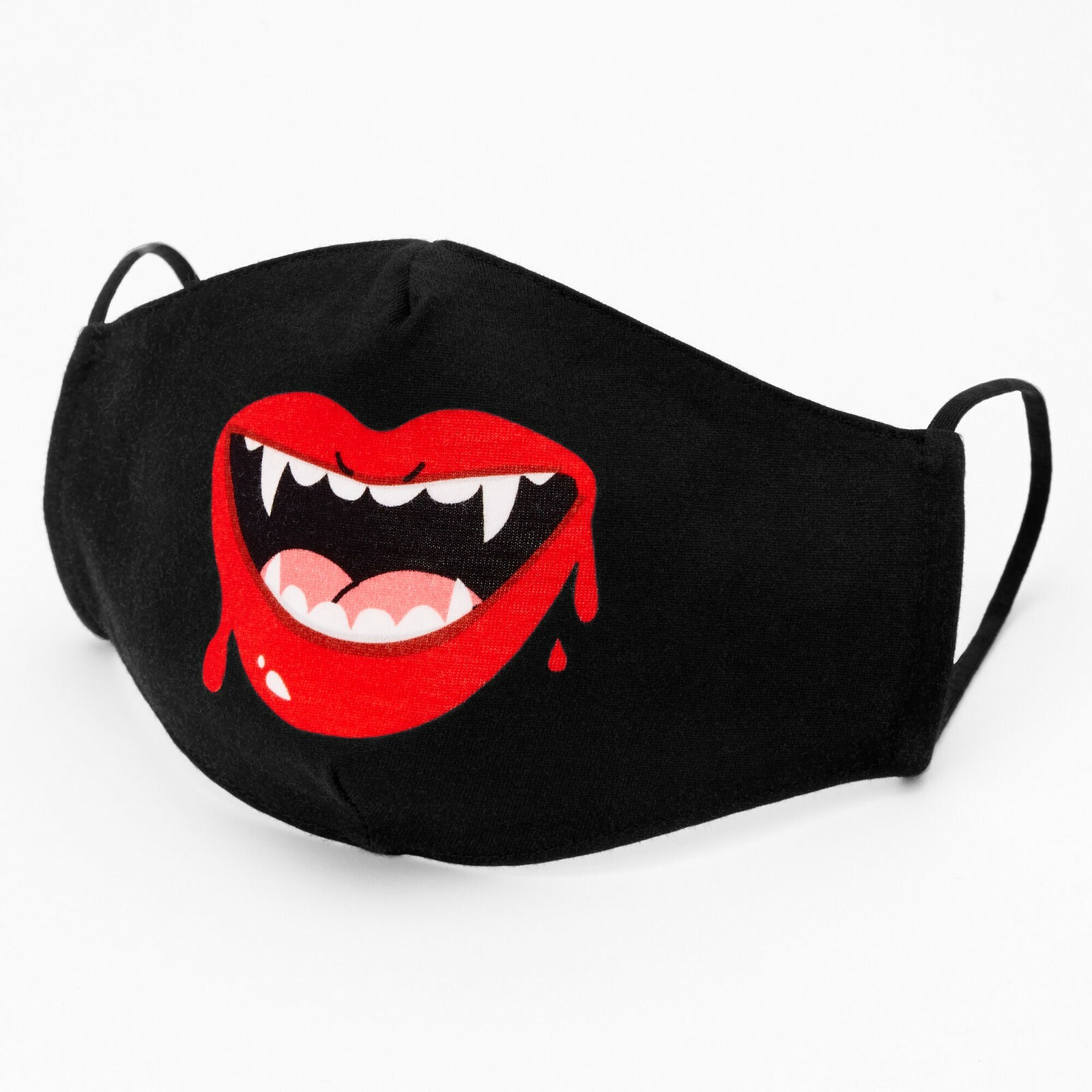 Vampire Black Face Mask Halloween Unisex One Size New | eBay