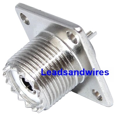 Chassis Panel Mounting Socket Metal SO259 PL259 Pack5 | eBay