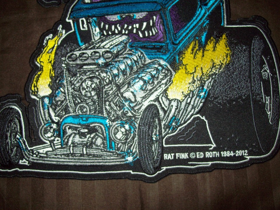 LARGE FULLY LICENSED ED "BIG DADDY" ROTH RAT FINK RACE? HOT ROD BACK ...