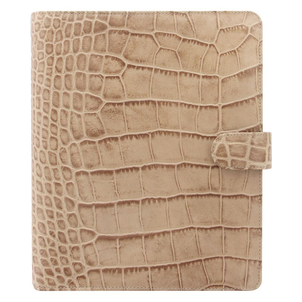 Filofax Classic A5 Crocodile Leather Organiser Office/School Stationery ...