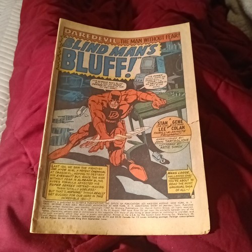1967 Marvel Daredevil 31 Cobra Mr Hyde Gene Colan Cover/Art silver age ...